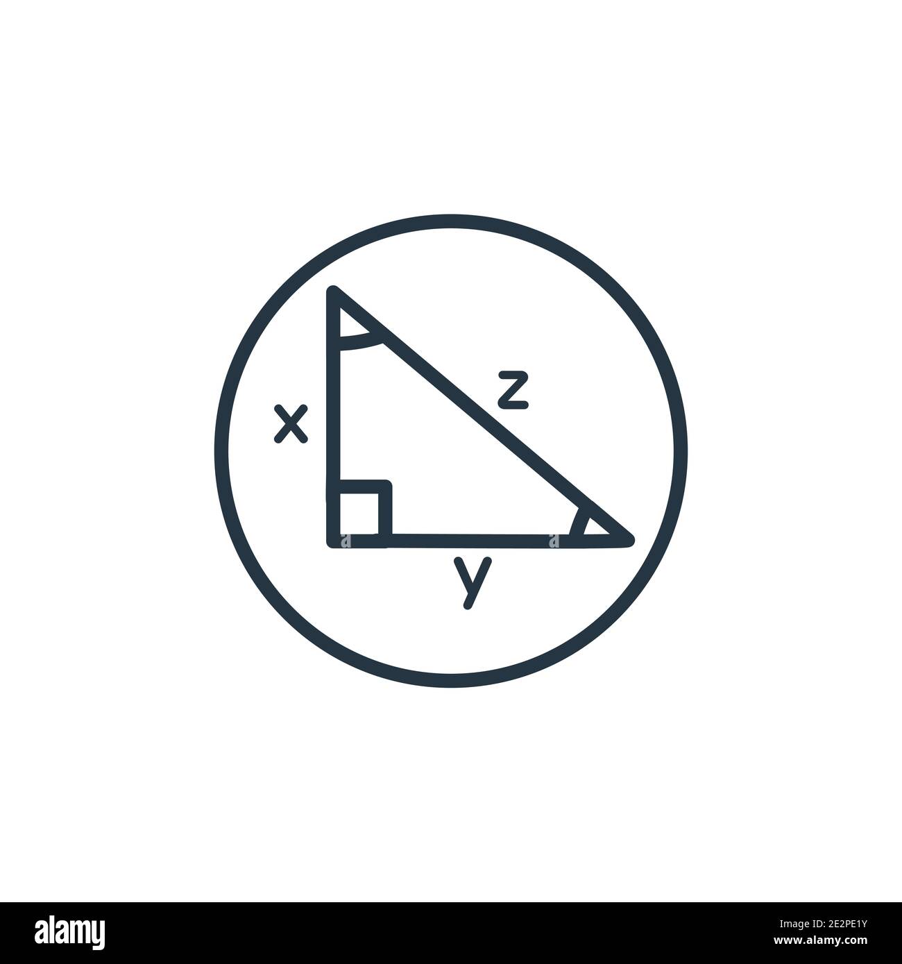 Trigonometry outline vector icon. Thin line black trigonometry icon ... Trigonometry outline vector icon. Thin line black trigonometry icon ...