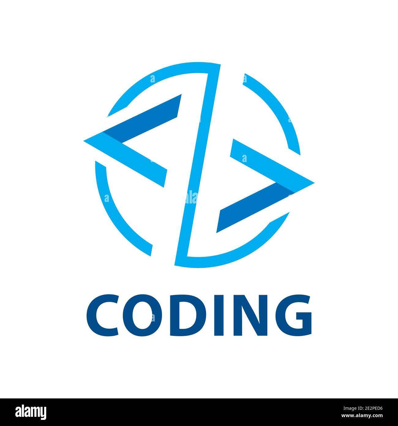Vector logo of coding, it company Stock Vector Image & Art - Alamy
