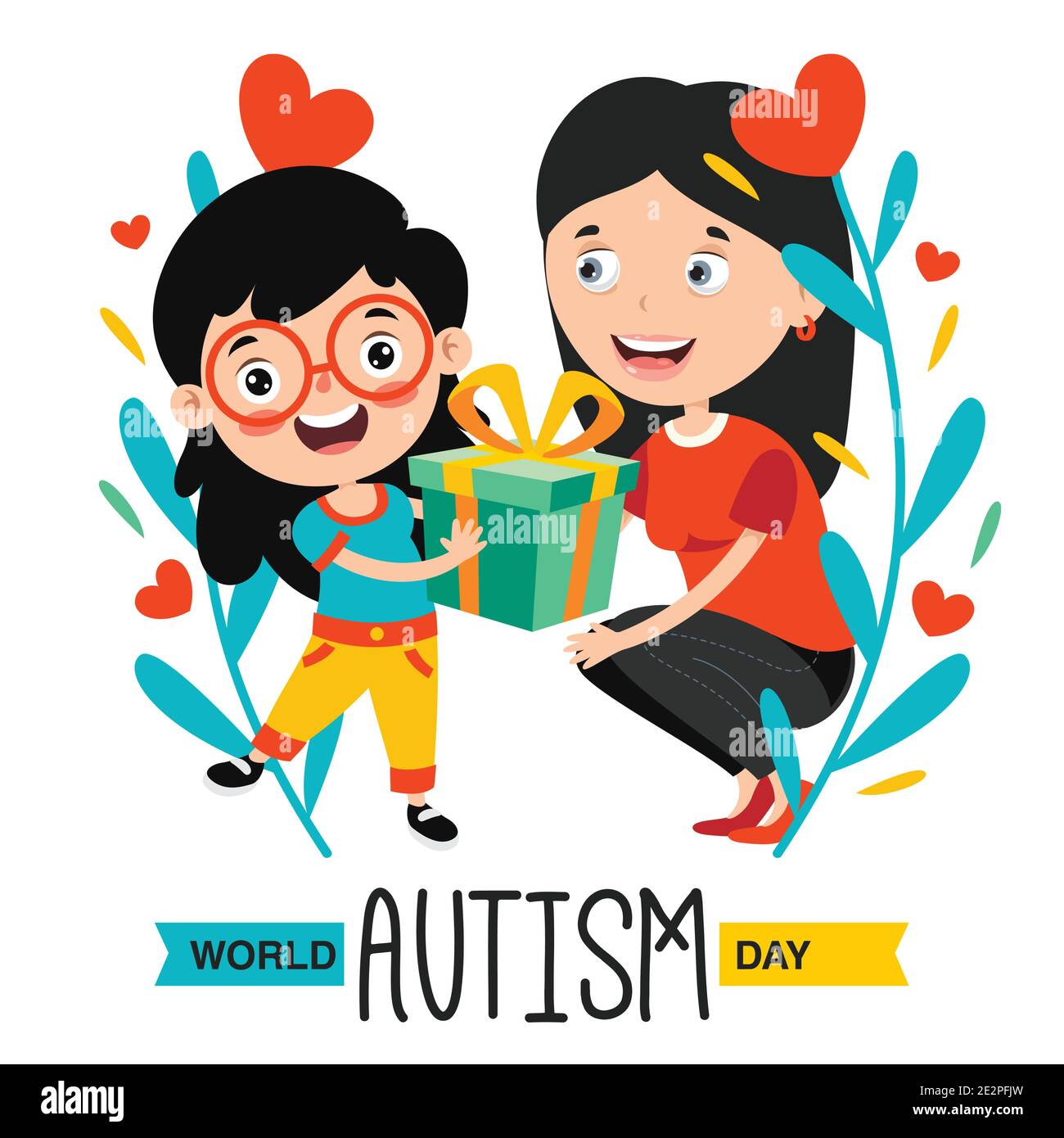 Concept Drawing Of Autism Awareness Stock Vector Image And Art Alamy