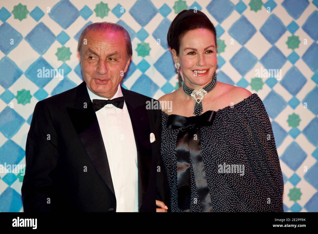 Samir Traboulsi and his wife attending the 2010 Annual Rose Ball (Bal ...