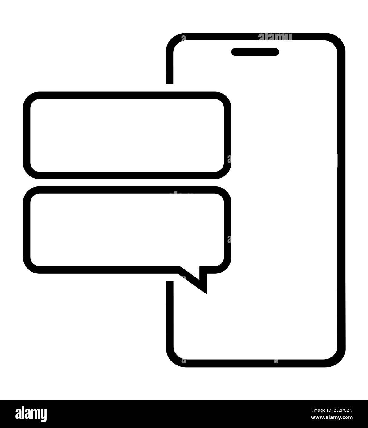 Sms messages on smartphone Black and White Stock Photos & Images - Alamy