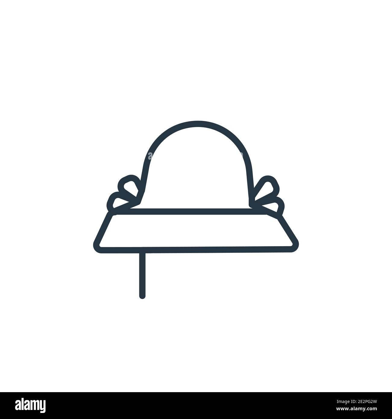 Pamela outline vector icon. Thin line black pamela icon, flat vector ...