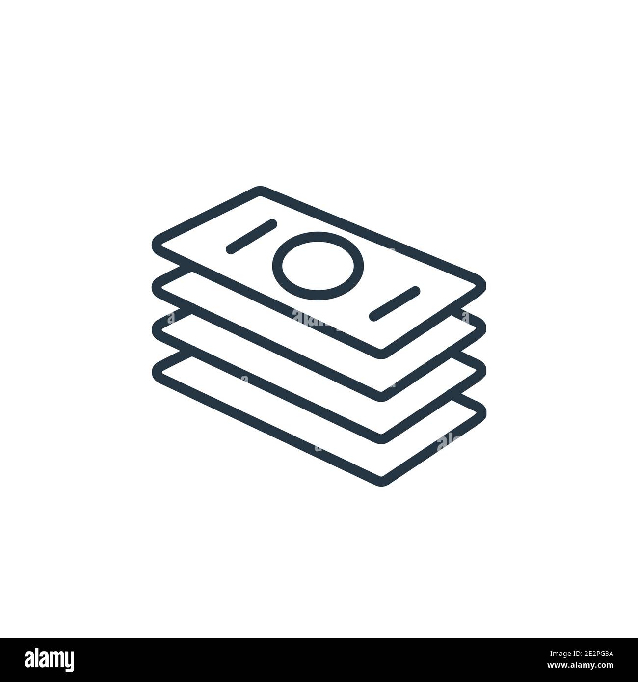 Currency outline vector icon. Thin line black currency icon, flat ...