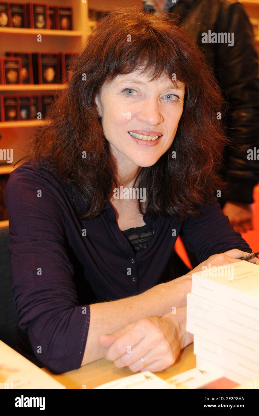 Writer Nancy Huston attending the Paris Book Fair 'Le Salon Du Livre ...