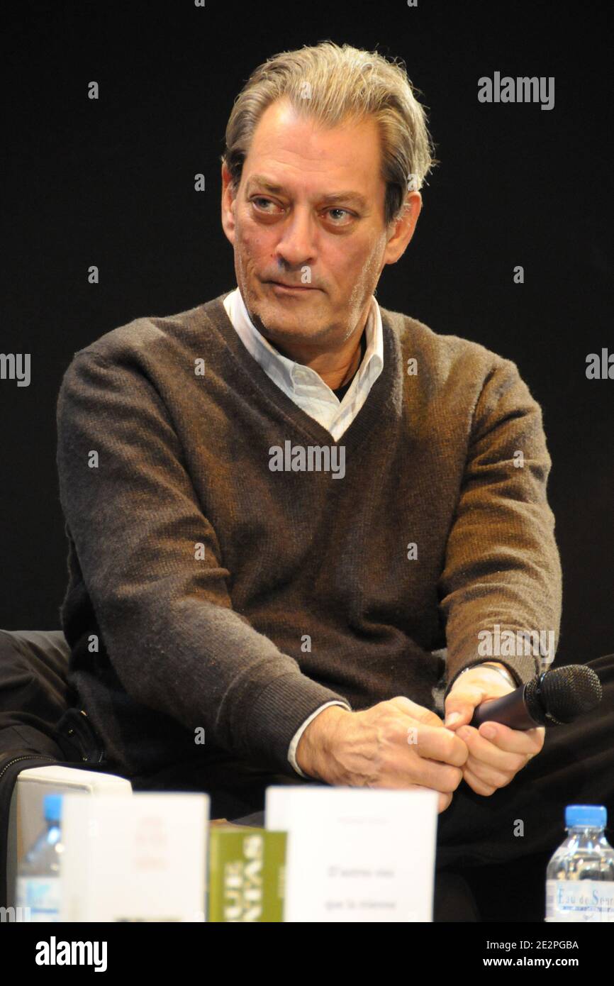 Writer Paul Auster attending the Paris Book Fair 'Le Salon Du Livre ...
