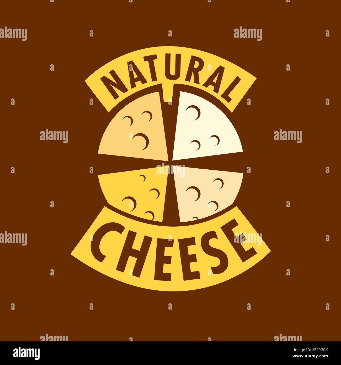 Vector logo of a cheese company Stock Vector Image & Art - Alamy