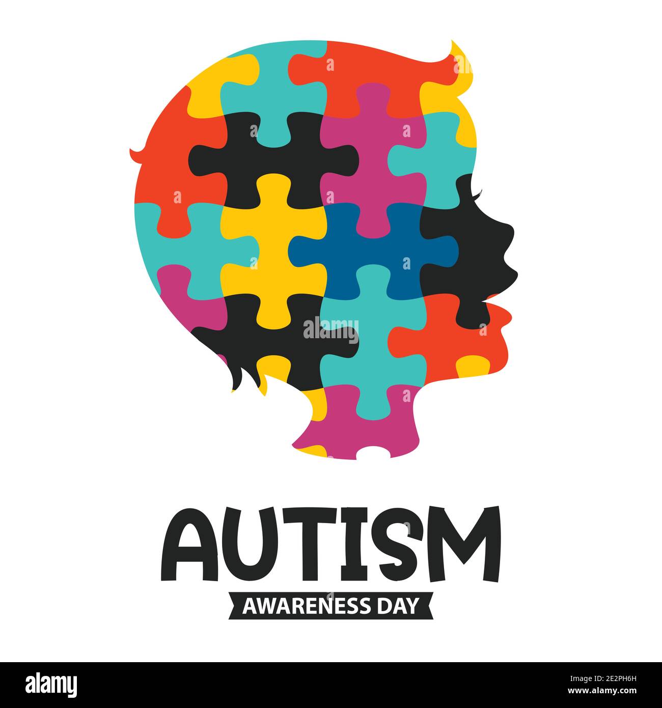 Concept Drawing of Autism Awareness Stock Vector Image & Art - Alamy