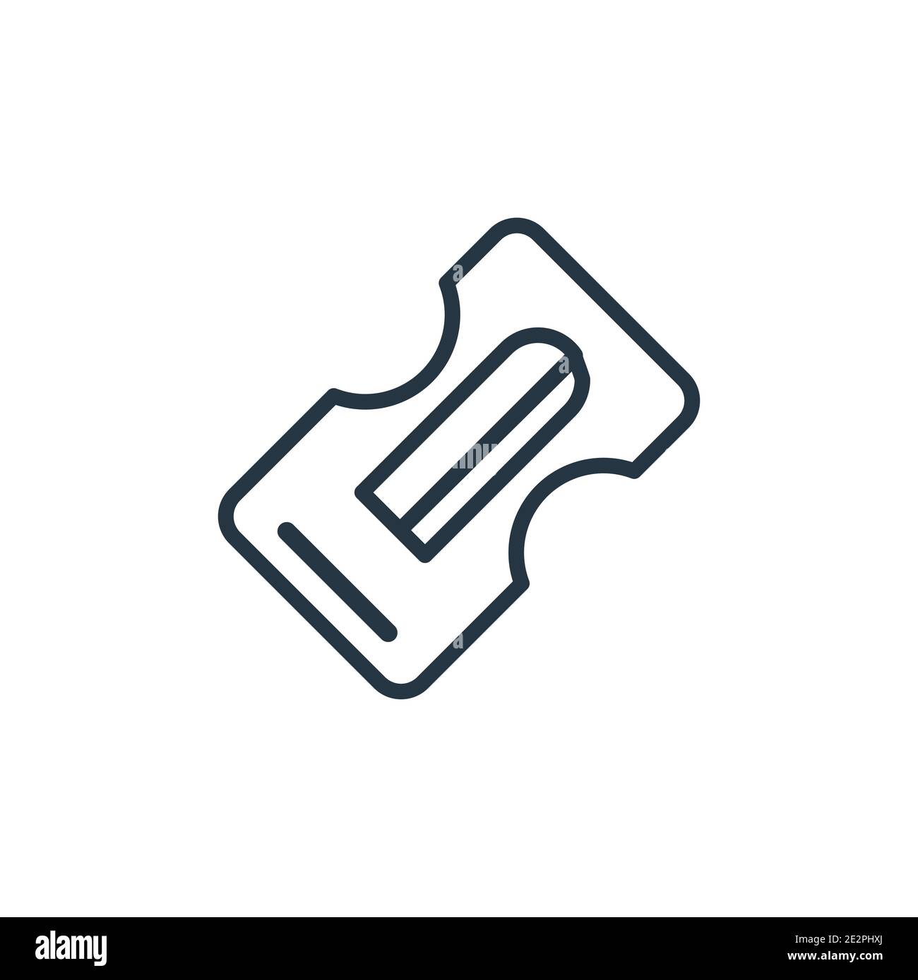 Sharpener outline vector icon. Thin line black sharpener icon, flat ...