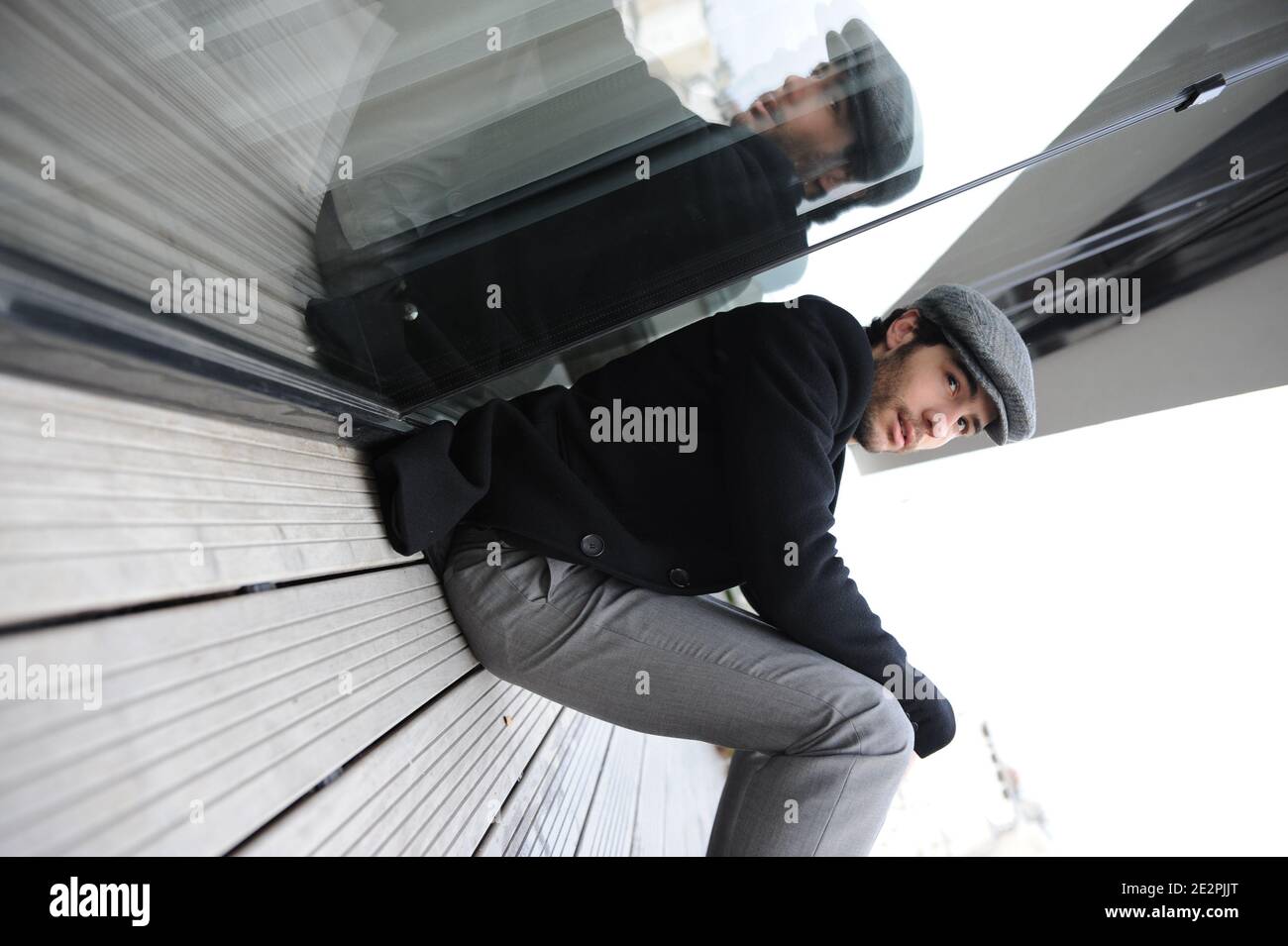 EXCLUSIVE. Tahar Rahim posing prior to receive the 'Patrick Deware ...