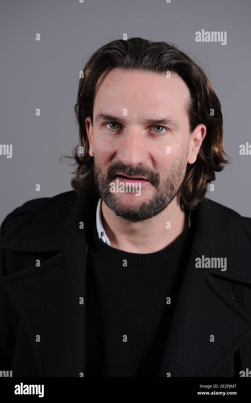 EXCLUSIVE. Frederic Beigbeder posing prior the 'Romy Schneider and ...