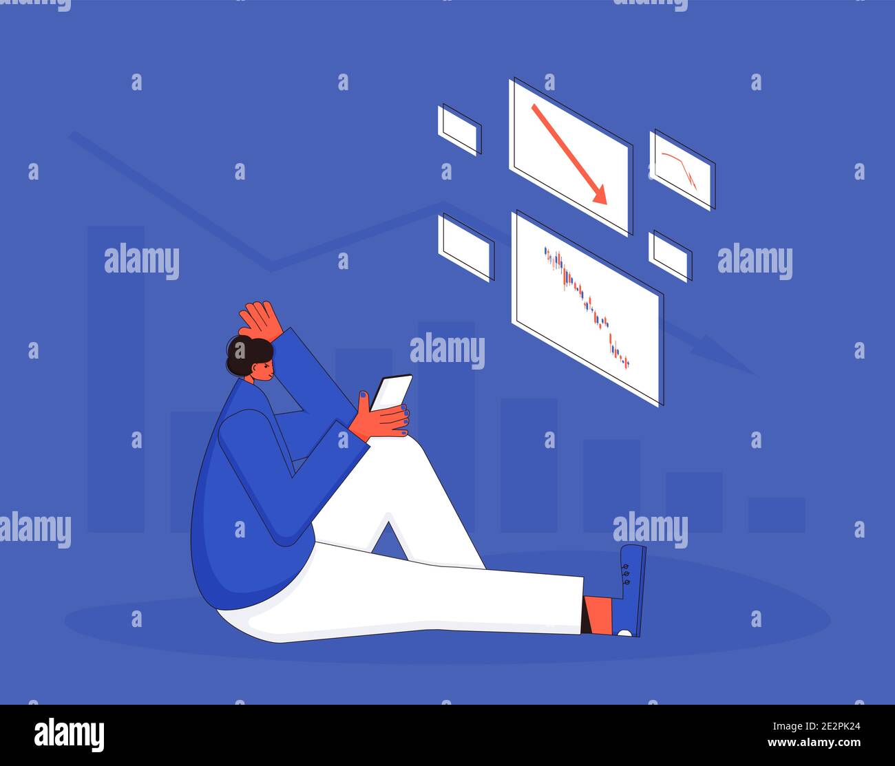 Mood decline Stock Vector Images - Alamy