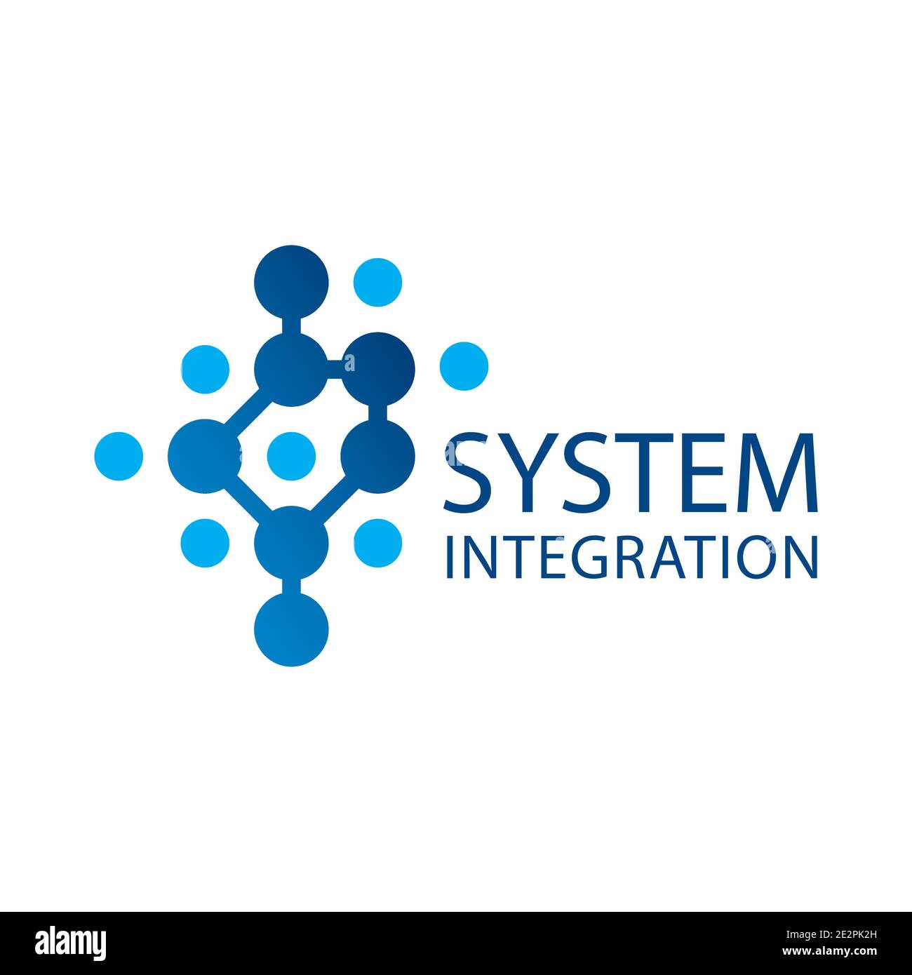 Vector logo for system integration Stock Vector Image & Art - Alamy