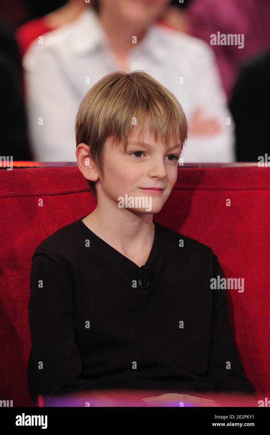 Lancelot Perrin lors de l'enregistrement de l'emission Vivement ...