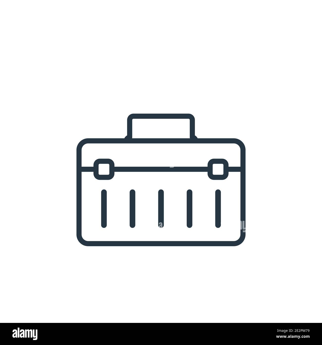 Tool box outline vector icon. Thin line black tool box icon, flat ...