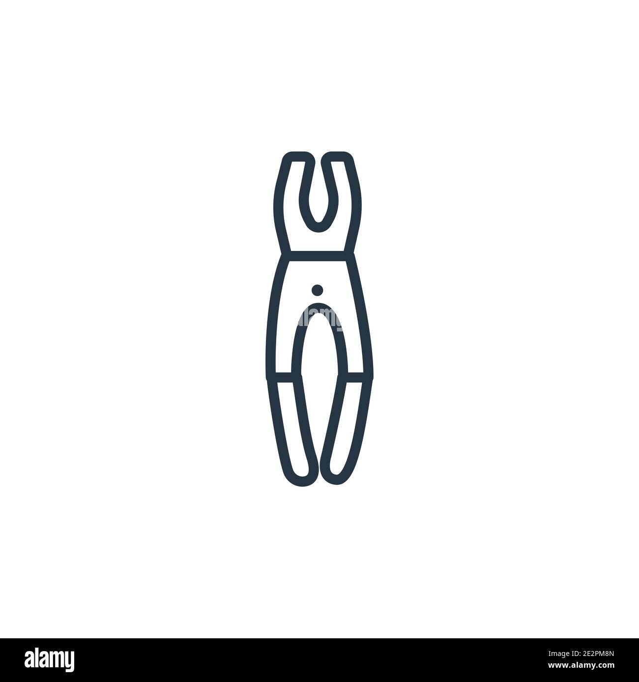 Clipper outline vector icon. Thin line black clipper icon, flat vector ...