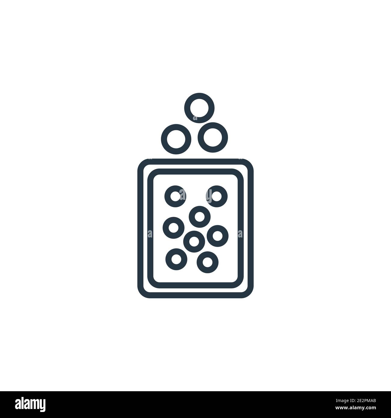 Hard water outline vector icon. Thin line black hard water icon, flat ...