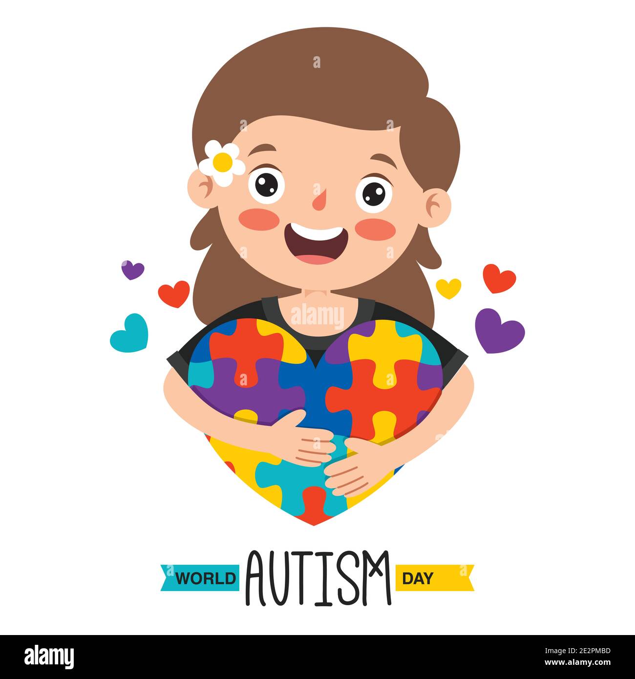 Concept Drawing of Autism Awareness Stock Vector Image & Art - Alamy