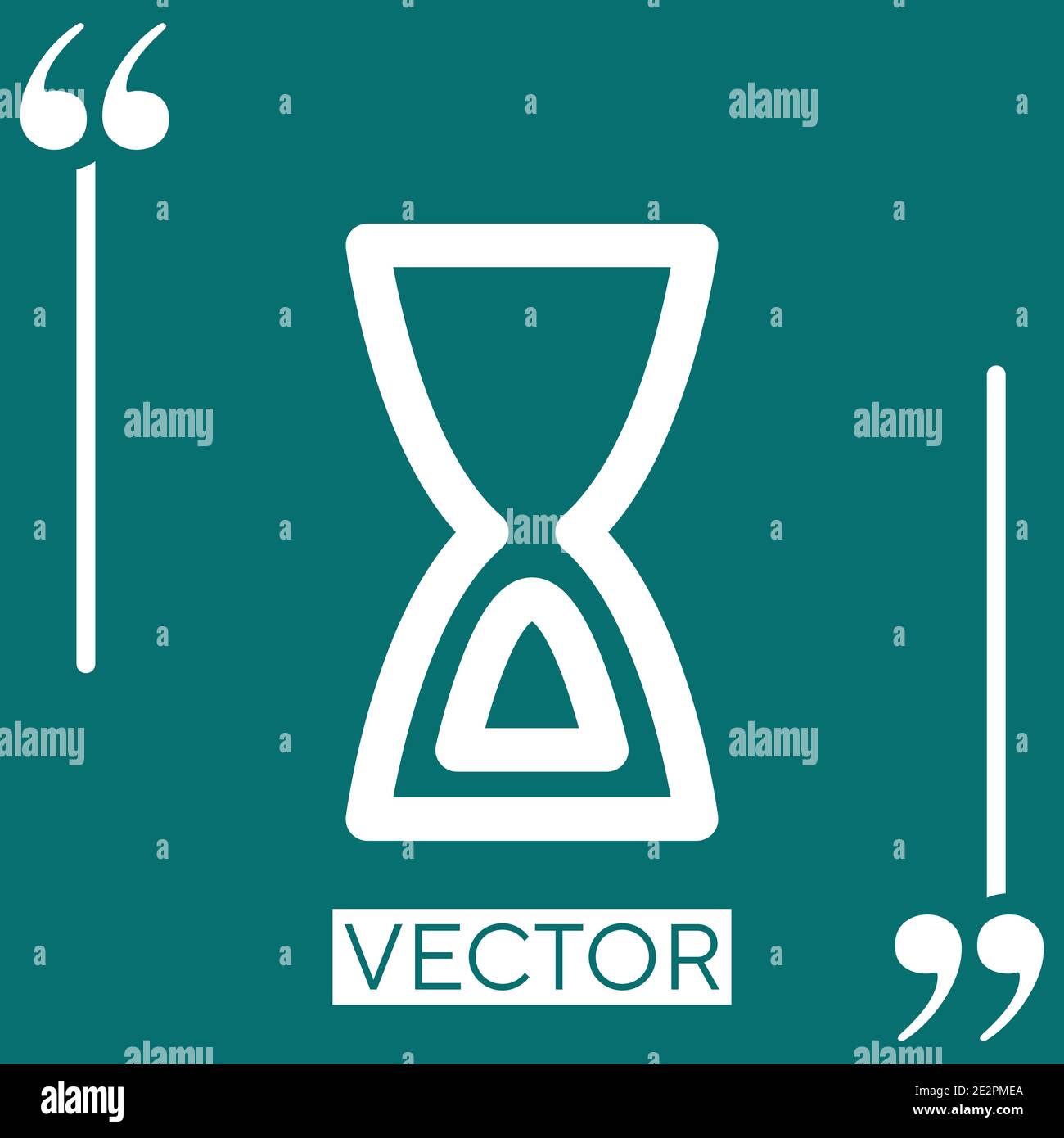 hourglass vector icon Linear icon. Editable stroke line Stock Vector ...