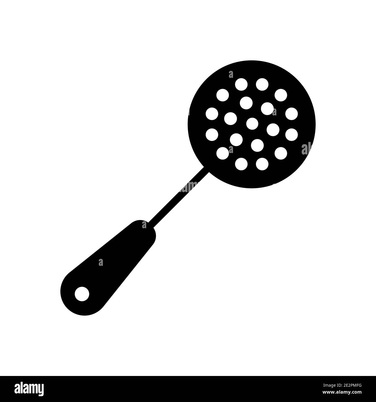 Skimmer vector glyph icon. Kitchen appliance. Graph symbol for cooking ...