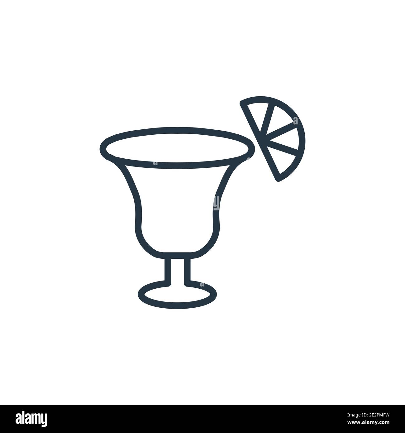 Last word drink outline vector icon. Thin line black last word drink ...