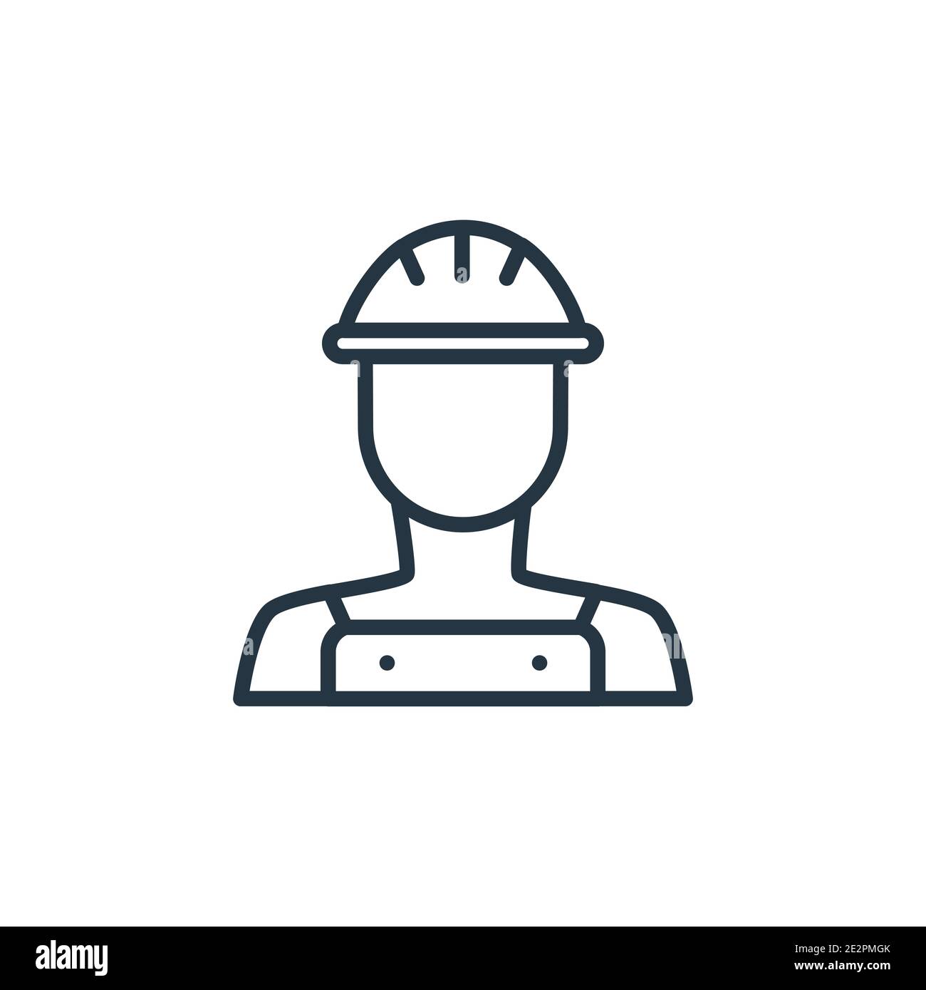 Mechanic working outline vector icon. Thin line black mechanic working ...