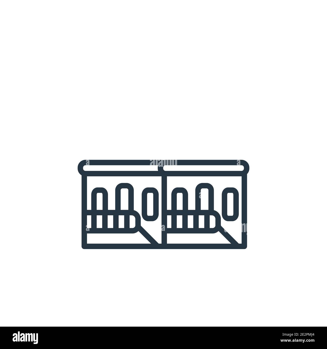 Bo kaap outline vector icon. Thin line black bo kaap icon, flat vector ...