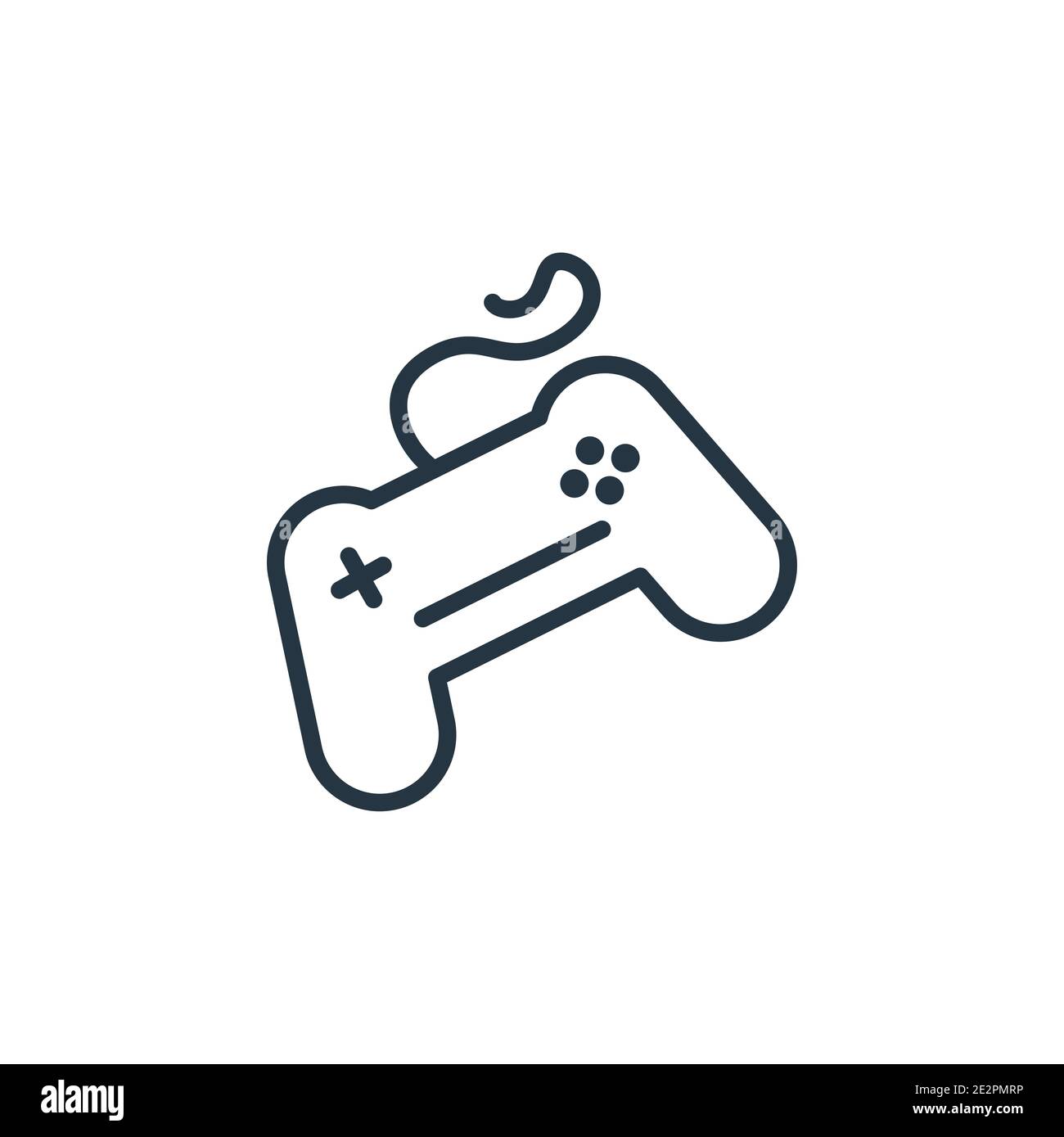 Game Outline Vector Icon Thin Line Black Game Icon Flat Vector Simple Element Illustration