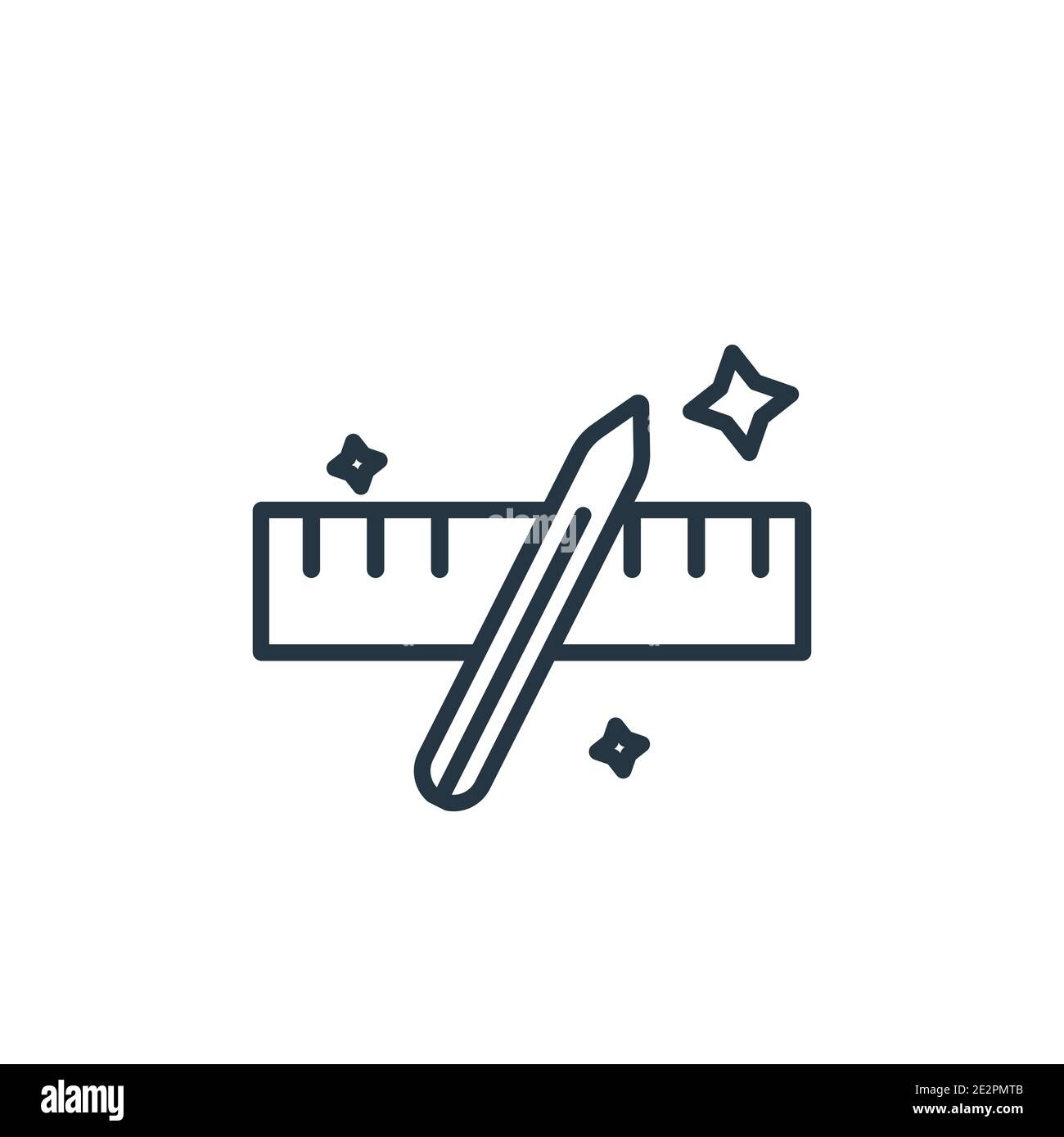 Design tool outline vector icon. Thin line black design tool icon, flat ...