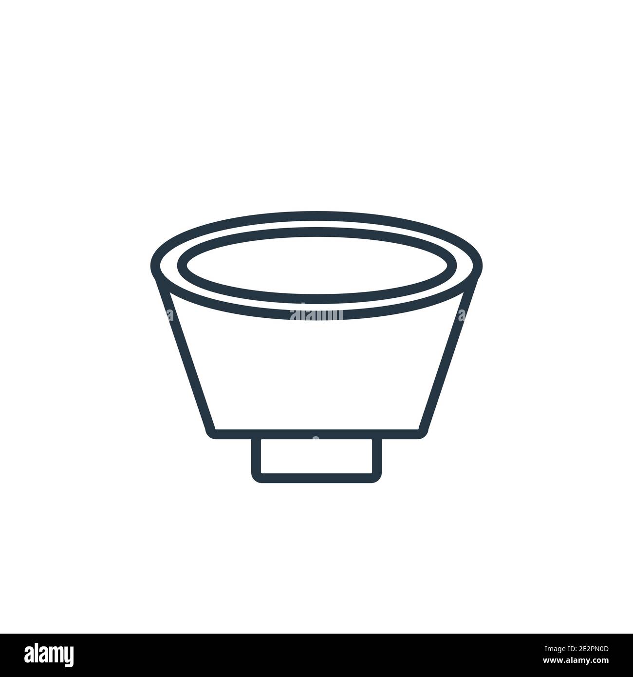 Mind eraser drink outline vector icon. Thin line black mind eraser ...