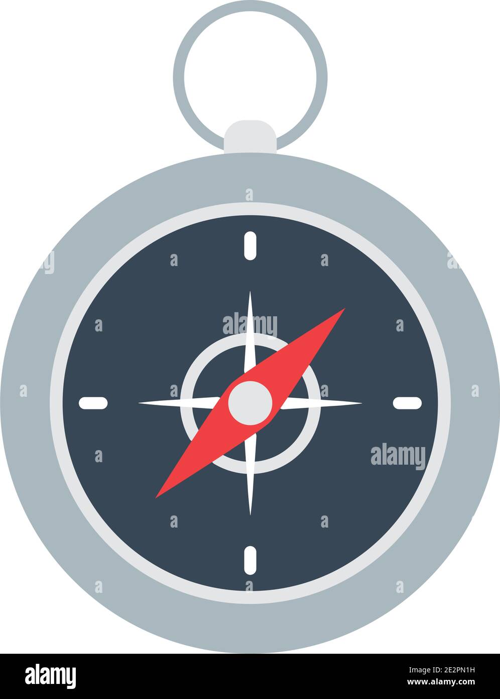 travel compass icon over white background, colorful design, vector ...