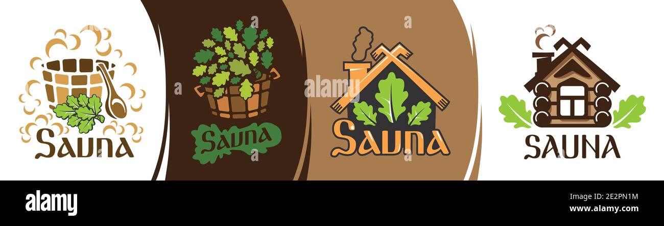 Vector logo of sauna and bathhouse Stock Vector Image & Art - Alamy
