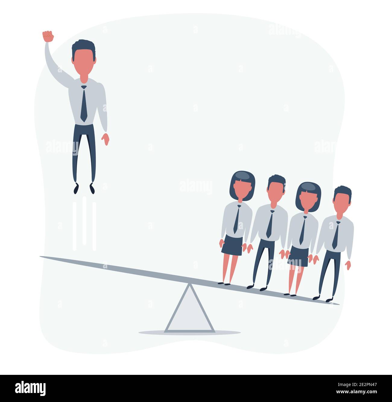 Successful businessman collective teamwork cooperation concept Stock ...