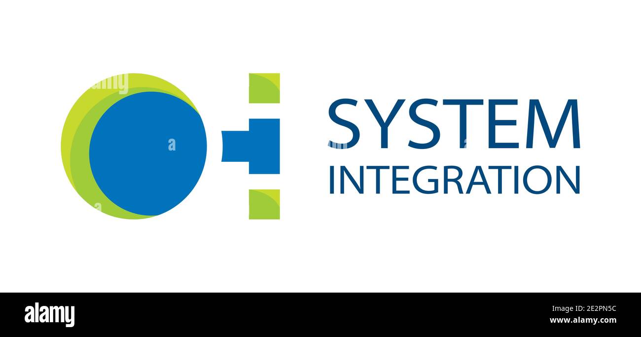 Vector logo for system integration Stock Vector Image & Art - Alamy