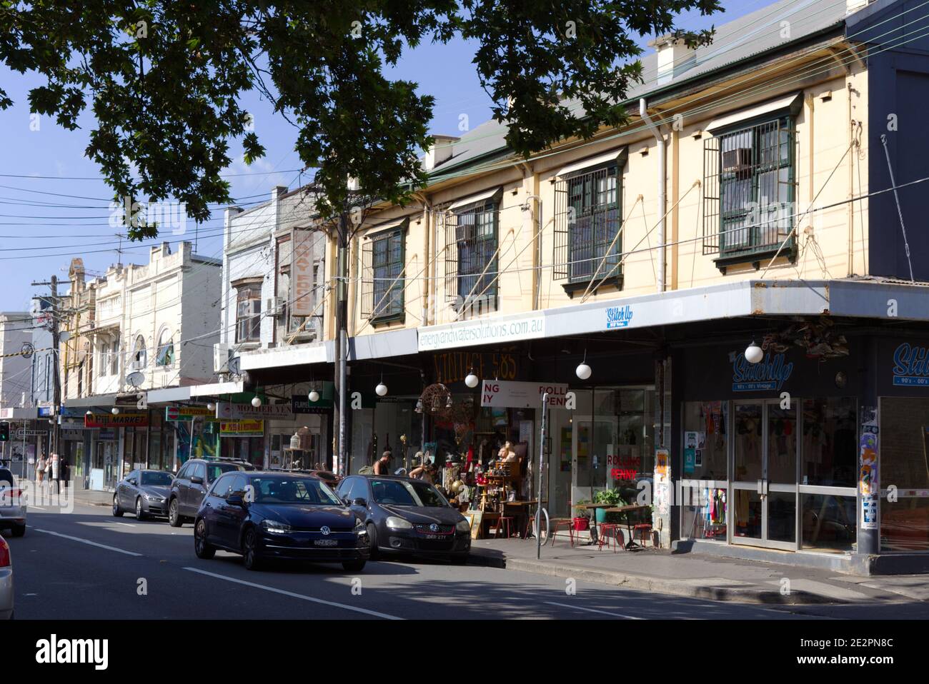 Historic streetscape of King Street Newtown Sydney New South Wales ...