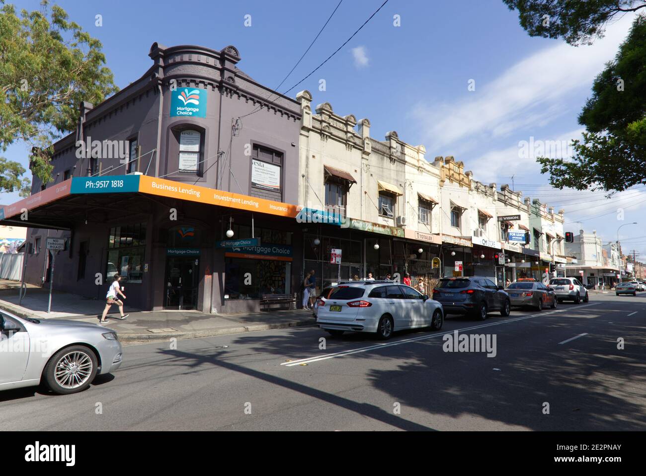 Historic streetscape of King Street Newtown Sydney New South Wales ...