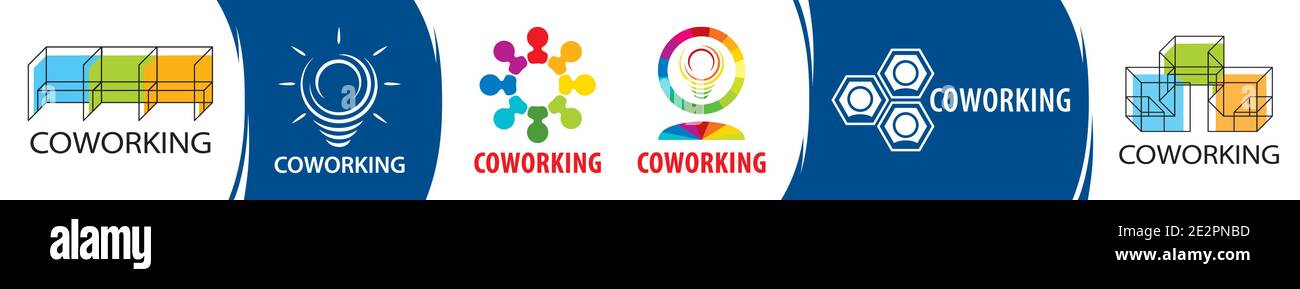 Vector logo coworking and workspace Stock Vector Image & Art - Alamy