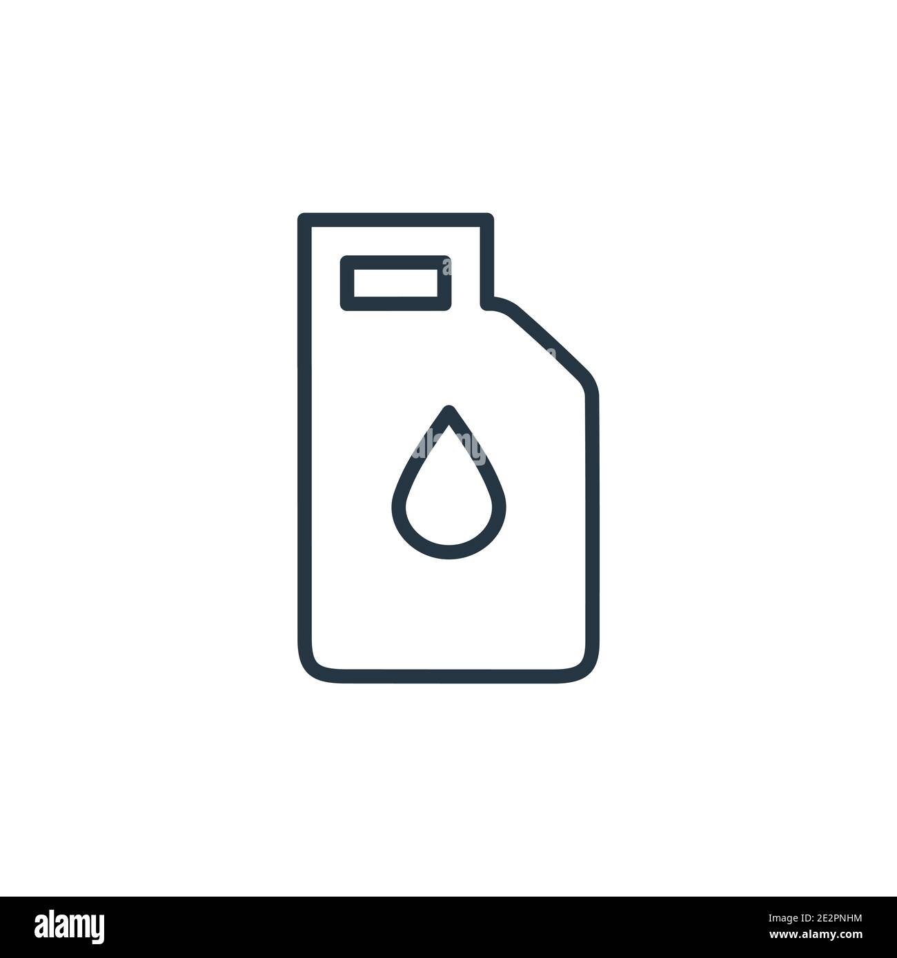 Gallon oil outline vector icon. Thin line black gallon oil icon, flat ...