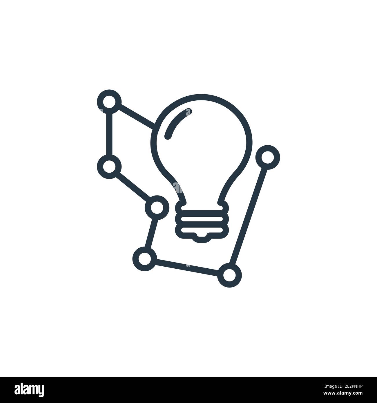 Learning outline vector icon. Thin line black learning icon, flat ...