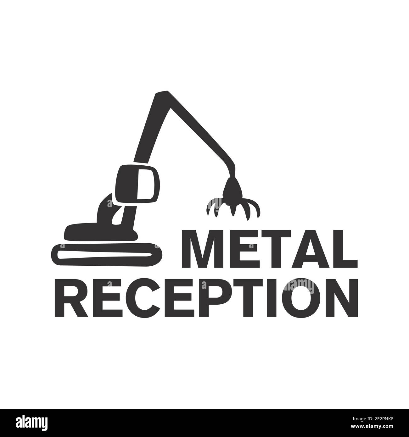 vector logo reception and utilization metal Stock Vector Image & Art ...