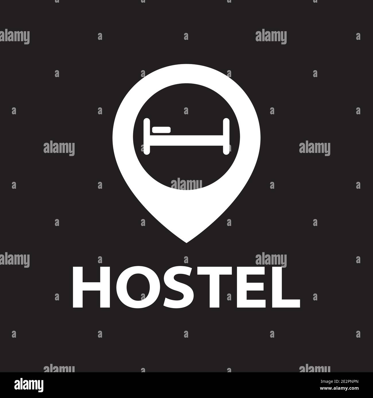 Vector logo of a hostel, hotel Stock Vector Image & Art - Alamy