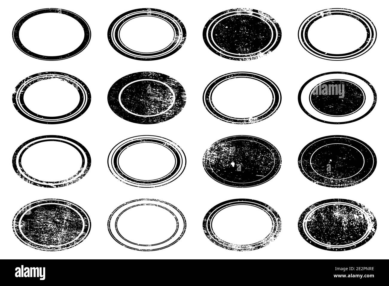 Oval stamp stamp Black and White Stock Photos & Images - Alamy