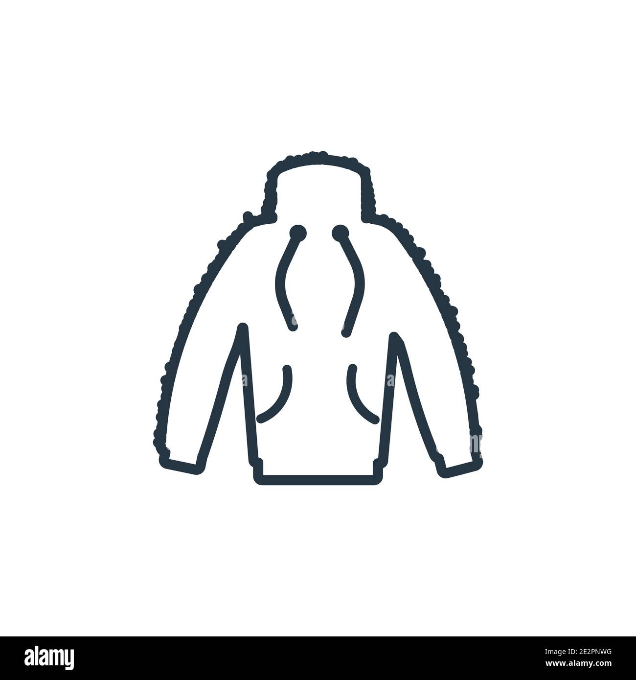 Fleece outline vector icon. Thin line black fleece icon, flat vector ...