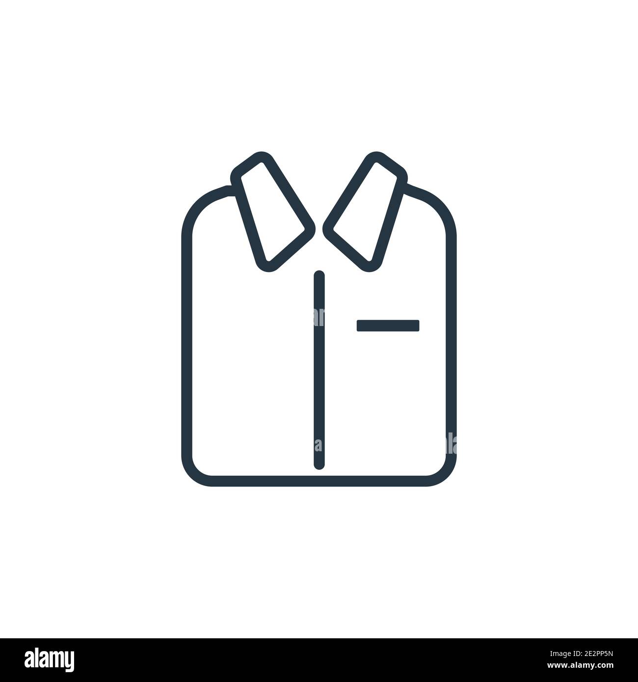 Formal shirt outline vector icon. Thin line black formal shirt icon ...