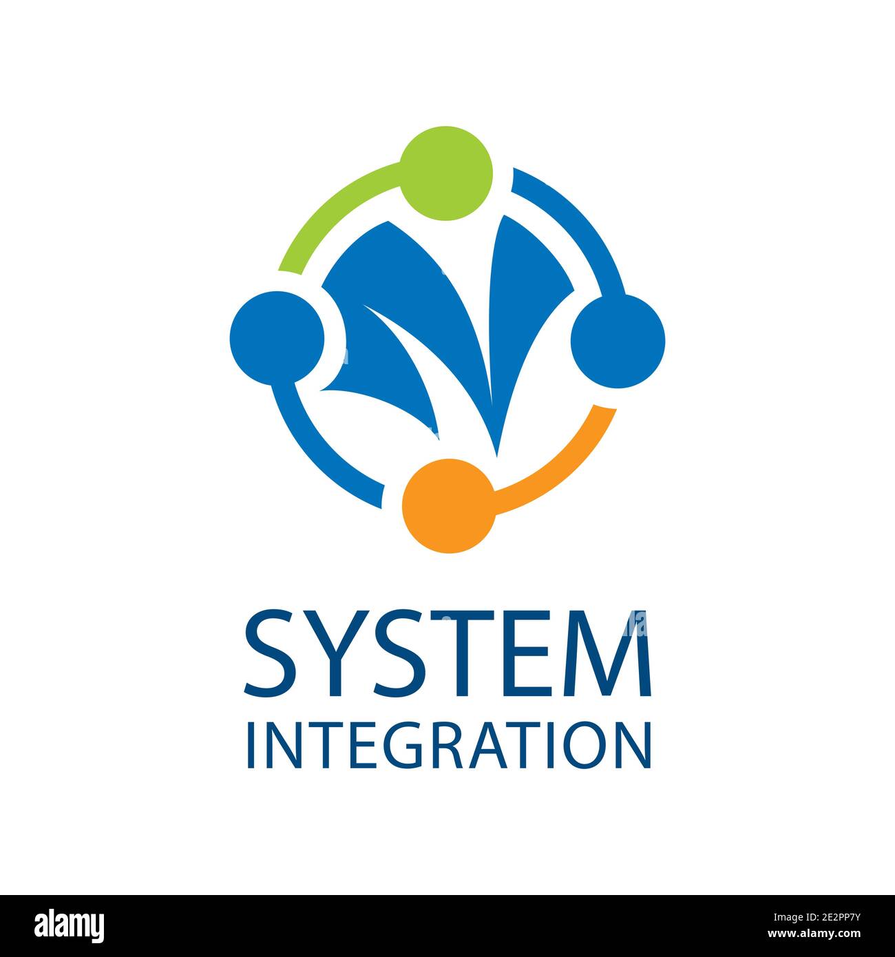 Vector logo for system integration Stock Vector Image & Art - Alamy