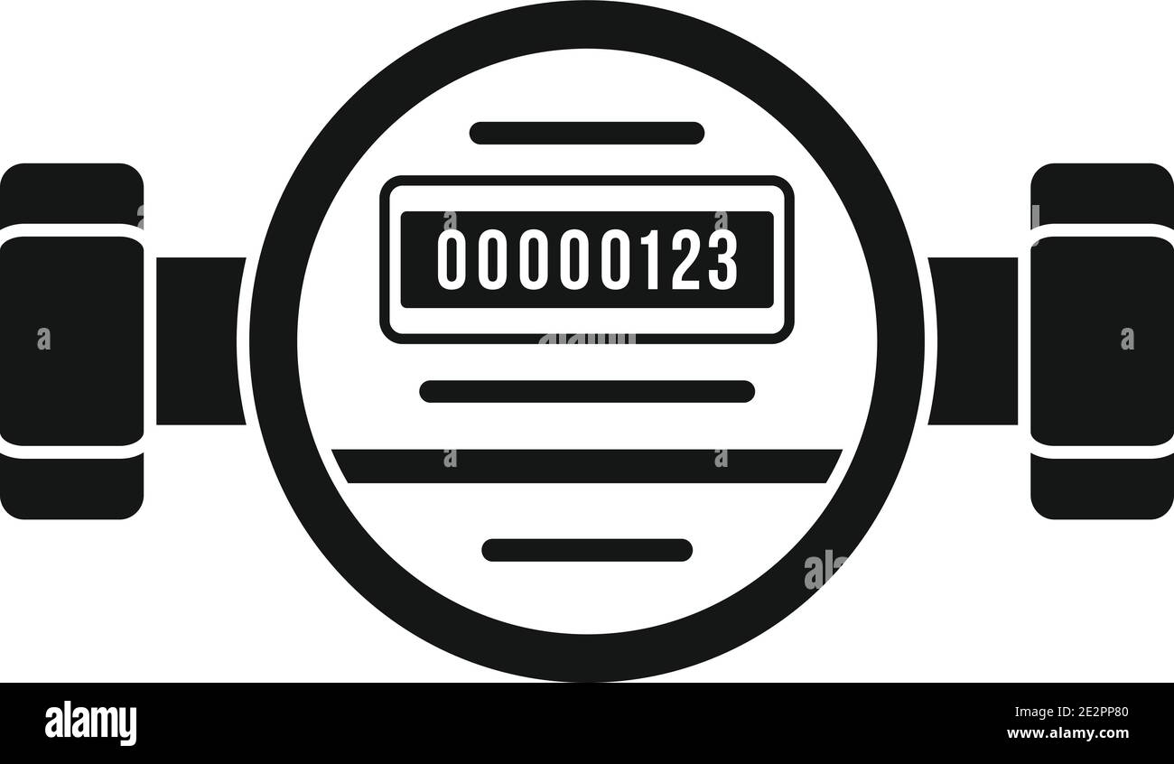 Energy counter icon simple Cut Out Stock Images & Pictures - Alamy