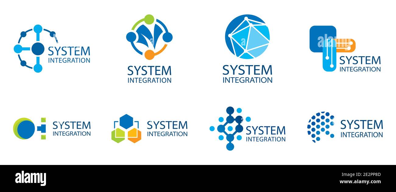 Vector logo for system integration Stock Vector Image & Art - Alamy