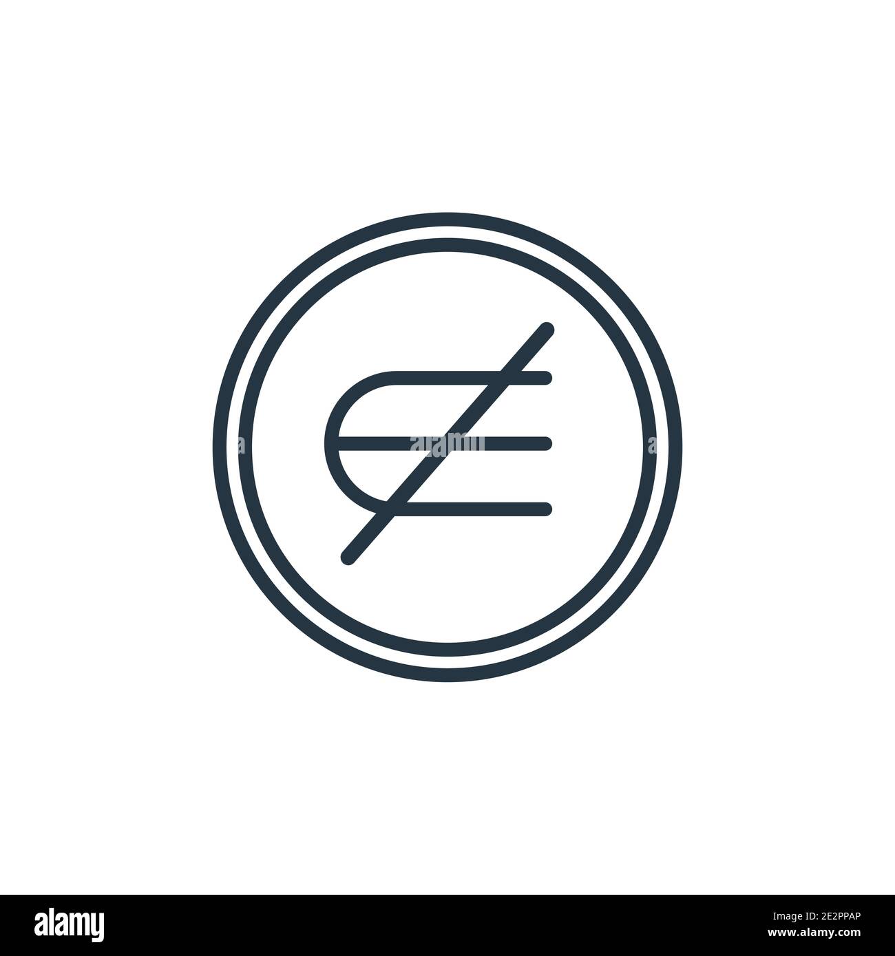 Is not an element of outline vector icon. Thin line black is not an ...