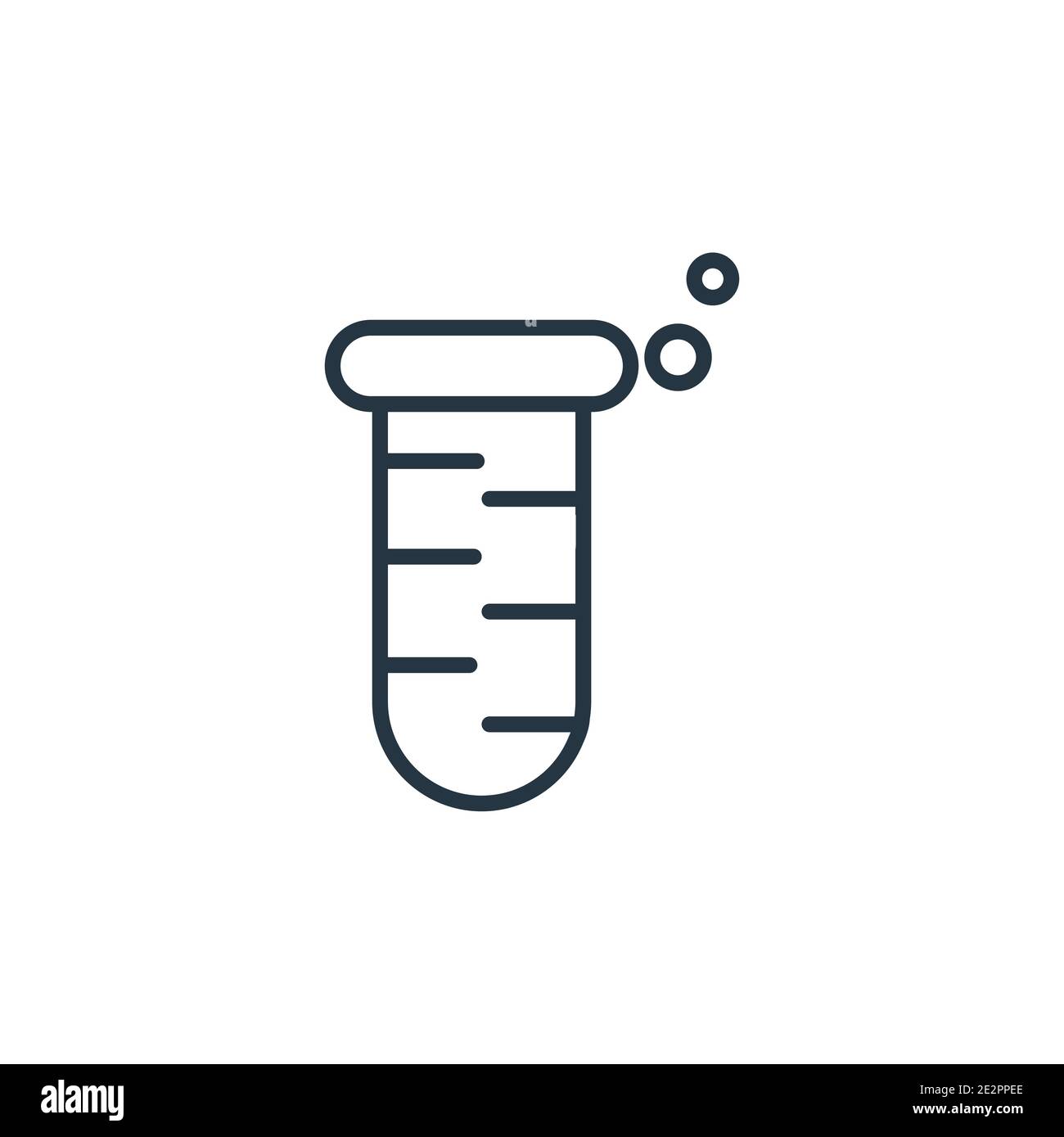 Tube outline vector icon. Thin line black tube icon, flat vector simple ...