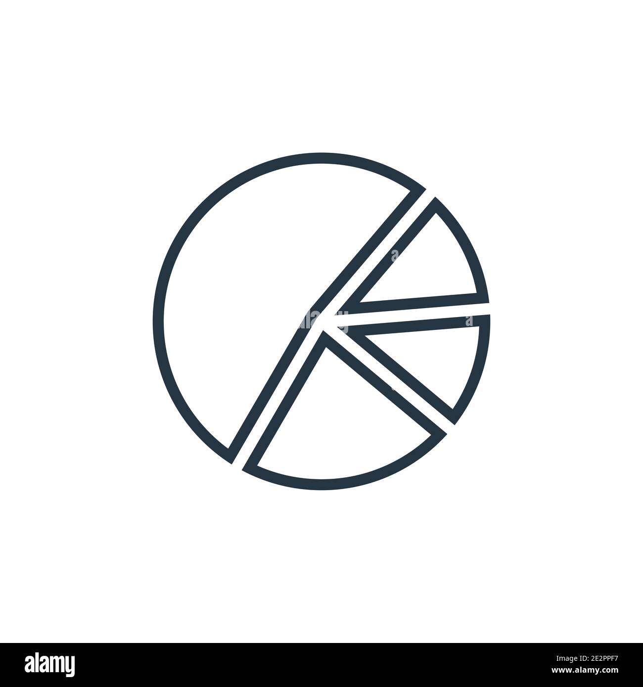 Pie chart outline vector icon. Thin line black pie chart icon, flat ... Pie chart outline vector icon. Thin line black pie chart icon, flat ...