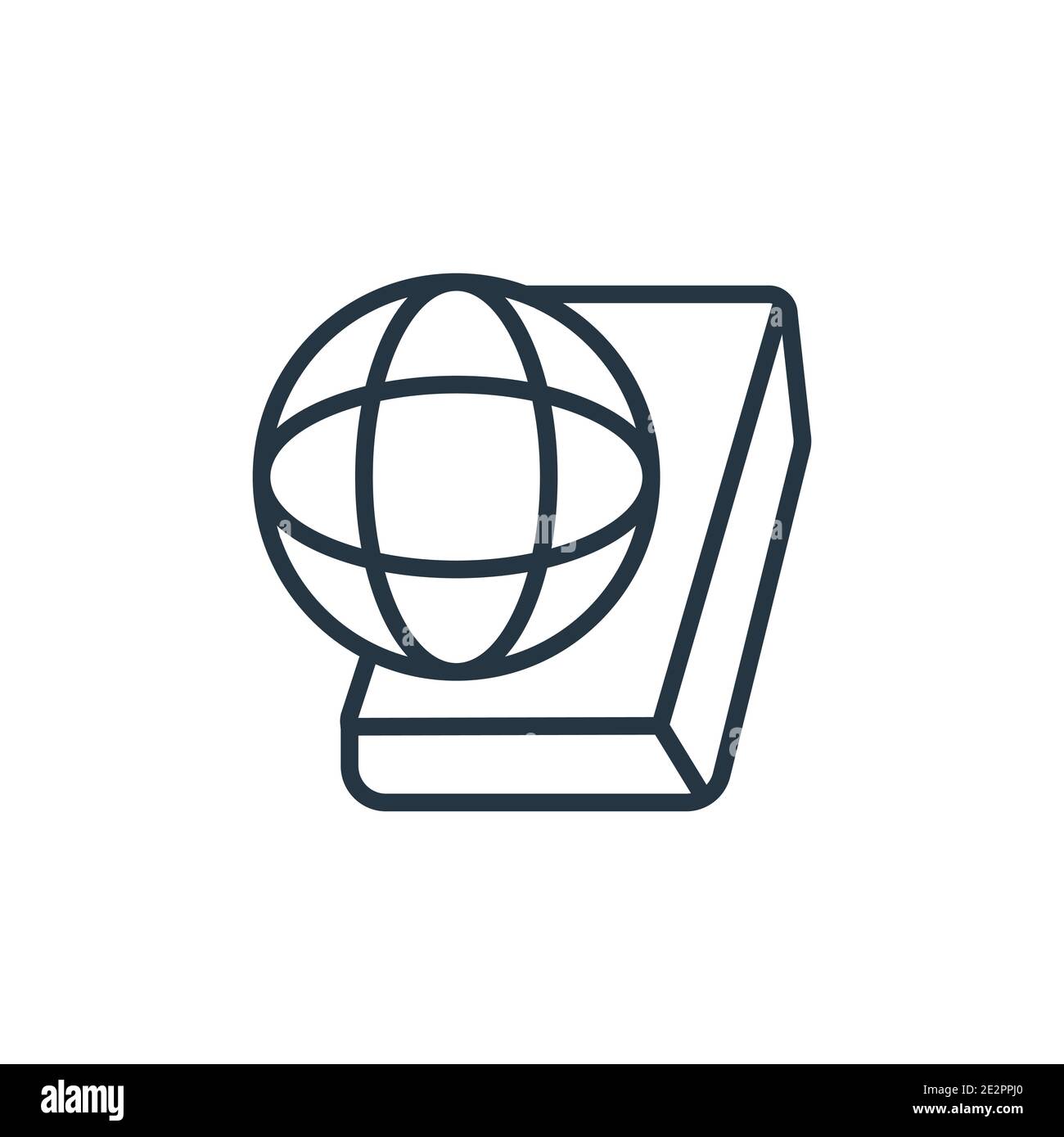 Browsing outline vector icon. Thin line black browsing icon, flat ...